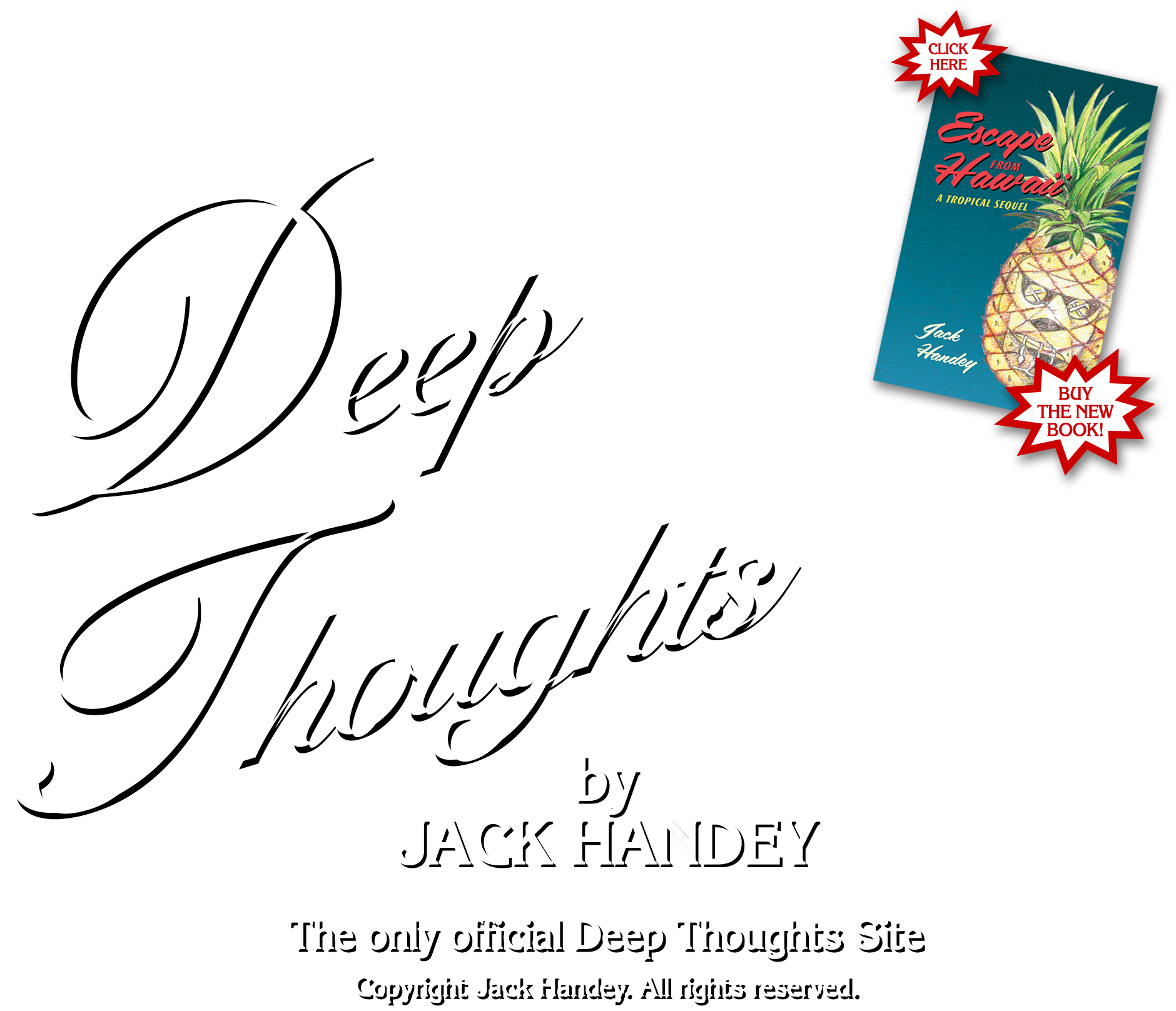 Deep Thoughts by Jack Handey